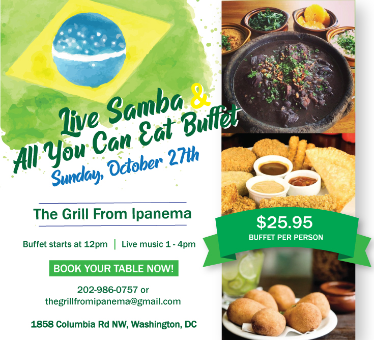 Join us for Brunch Buffet & Live Samba, October 27, 2019 12PM-4PM – The ...