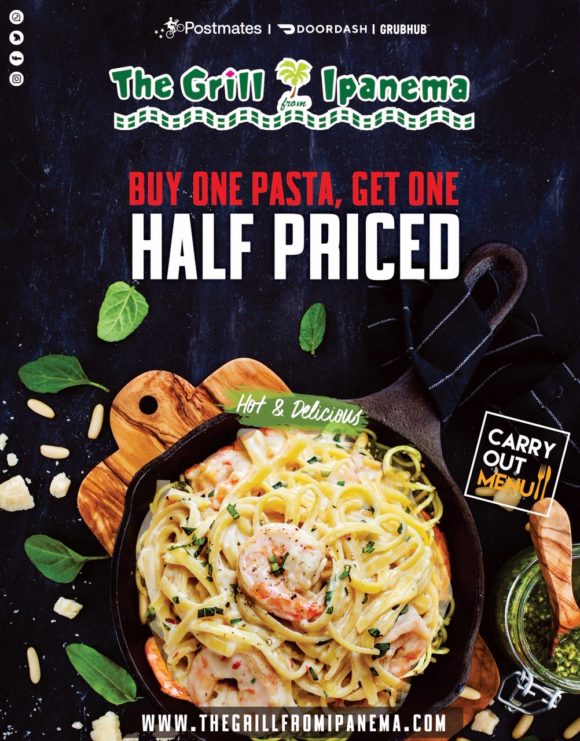 Your Favorite Dishes, Now For Delivery & Take-Out. – The Grill From Ipanema